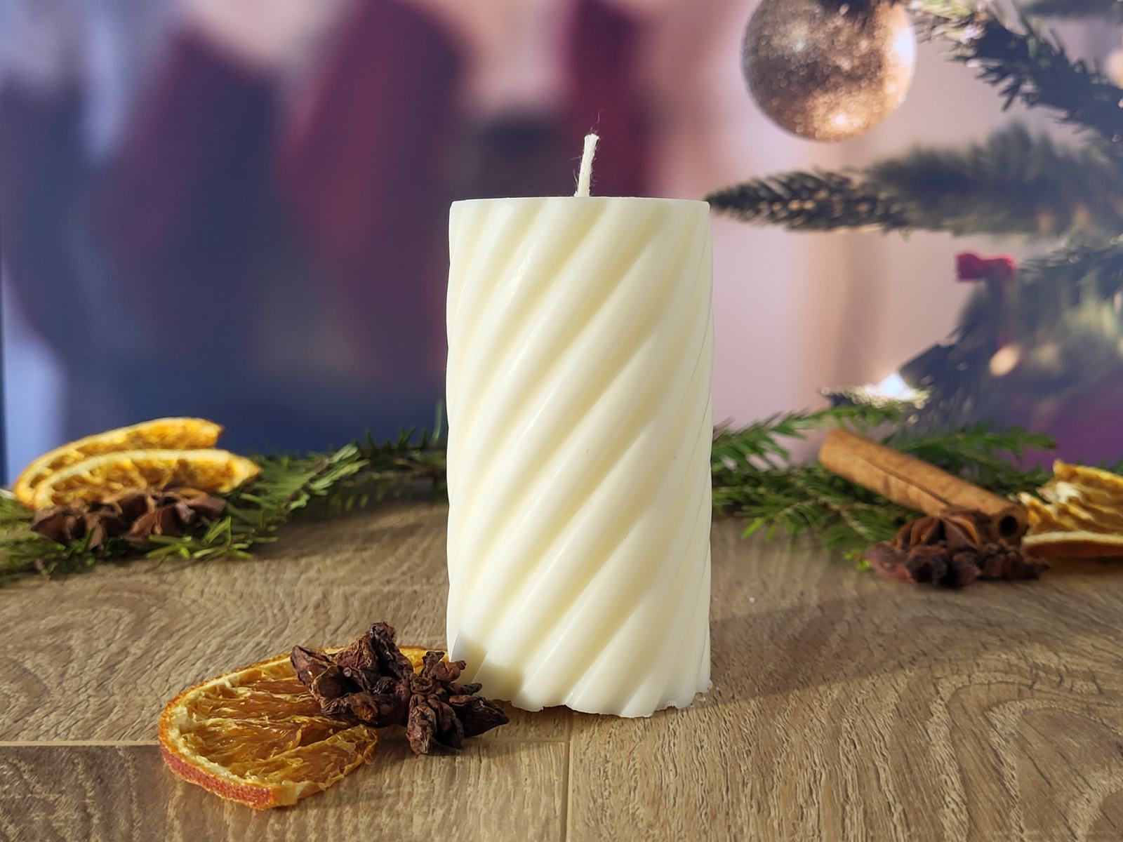dekorativna sveča iz sojinega voska