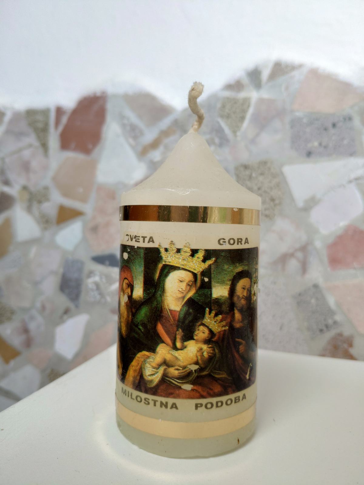 Sveča Sveta gora Milostna podoba