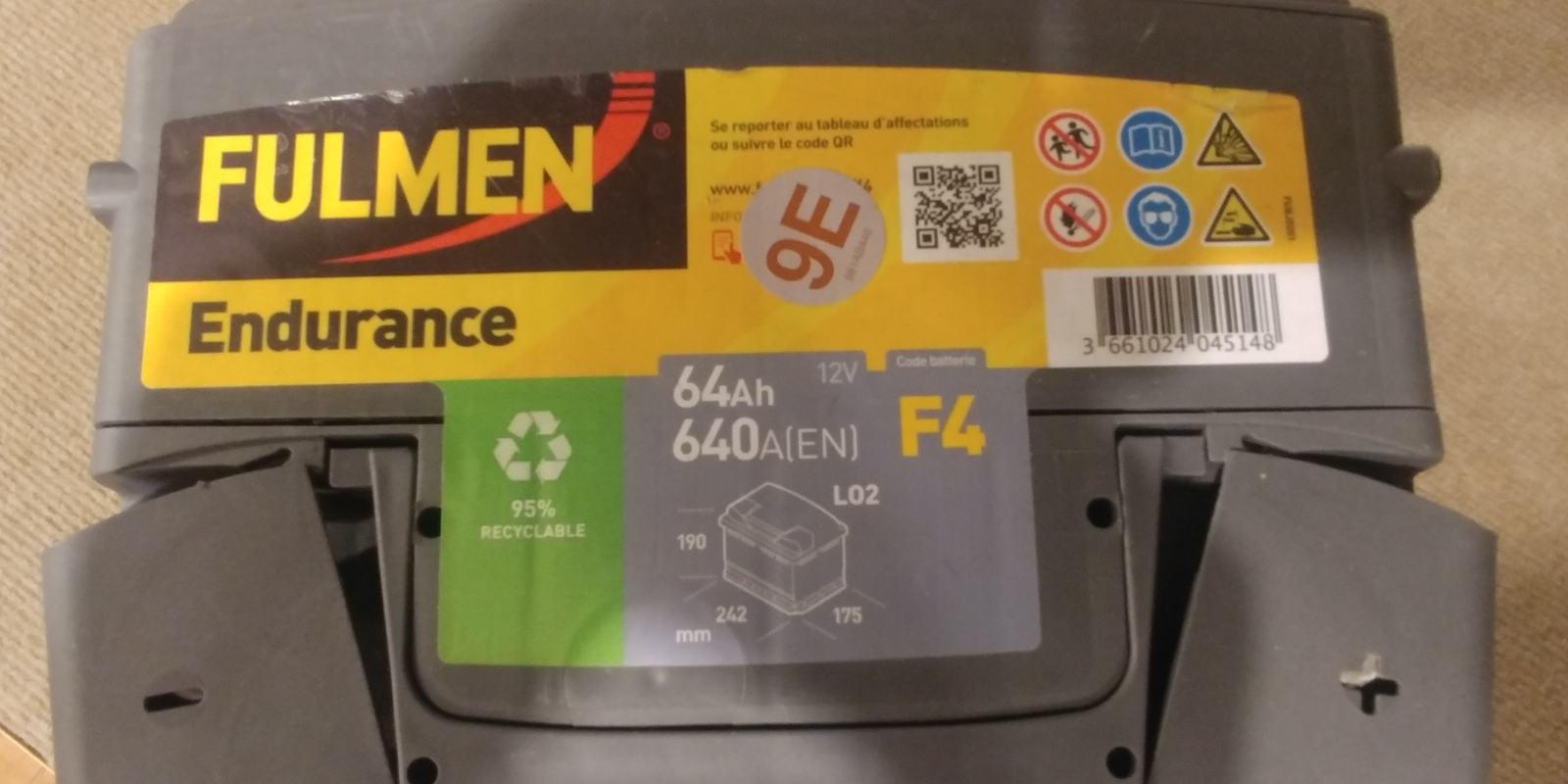 Akumulator FULMEN endurance 64Ah 640A