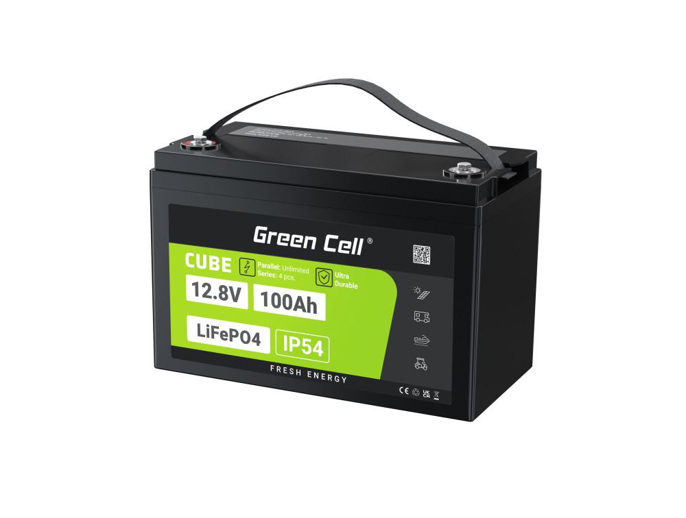 Akumulator LiFePO4 GreenCell CUBE 100Ah 12,8V 1280Wh