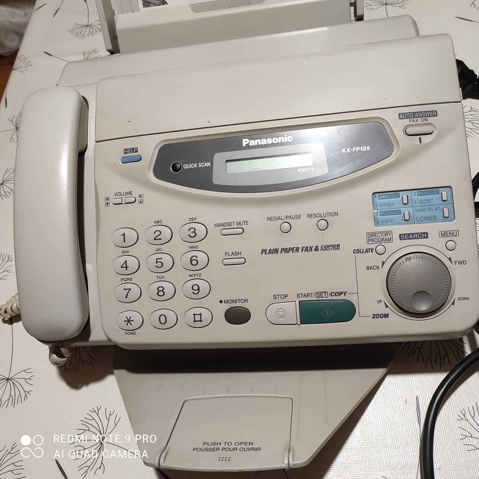 Fax,telefon,tajnica,kopirnik Panasonic