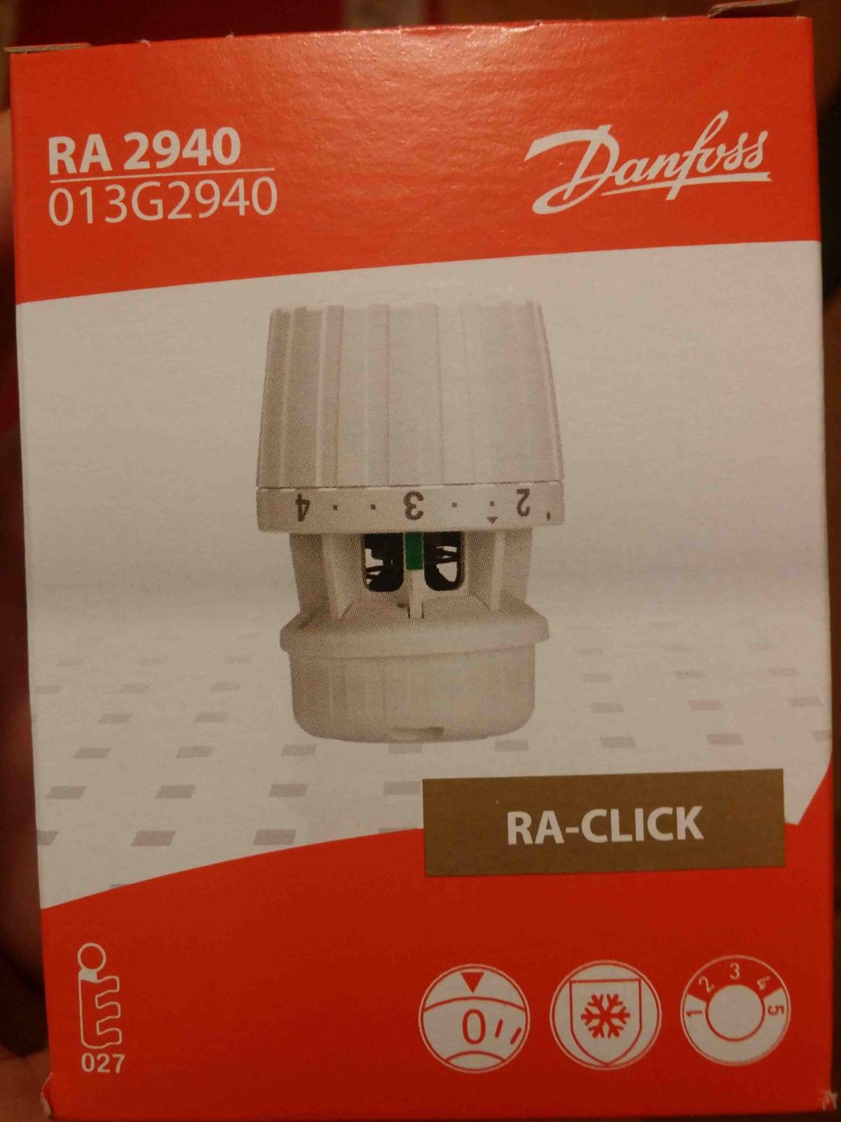 Danfoss - Termostatski ventil RA 29 40 in glava RA-N 10 3/8 (6 kom)