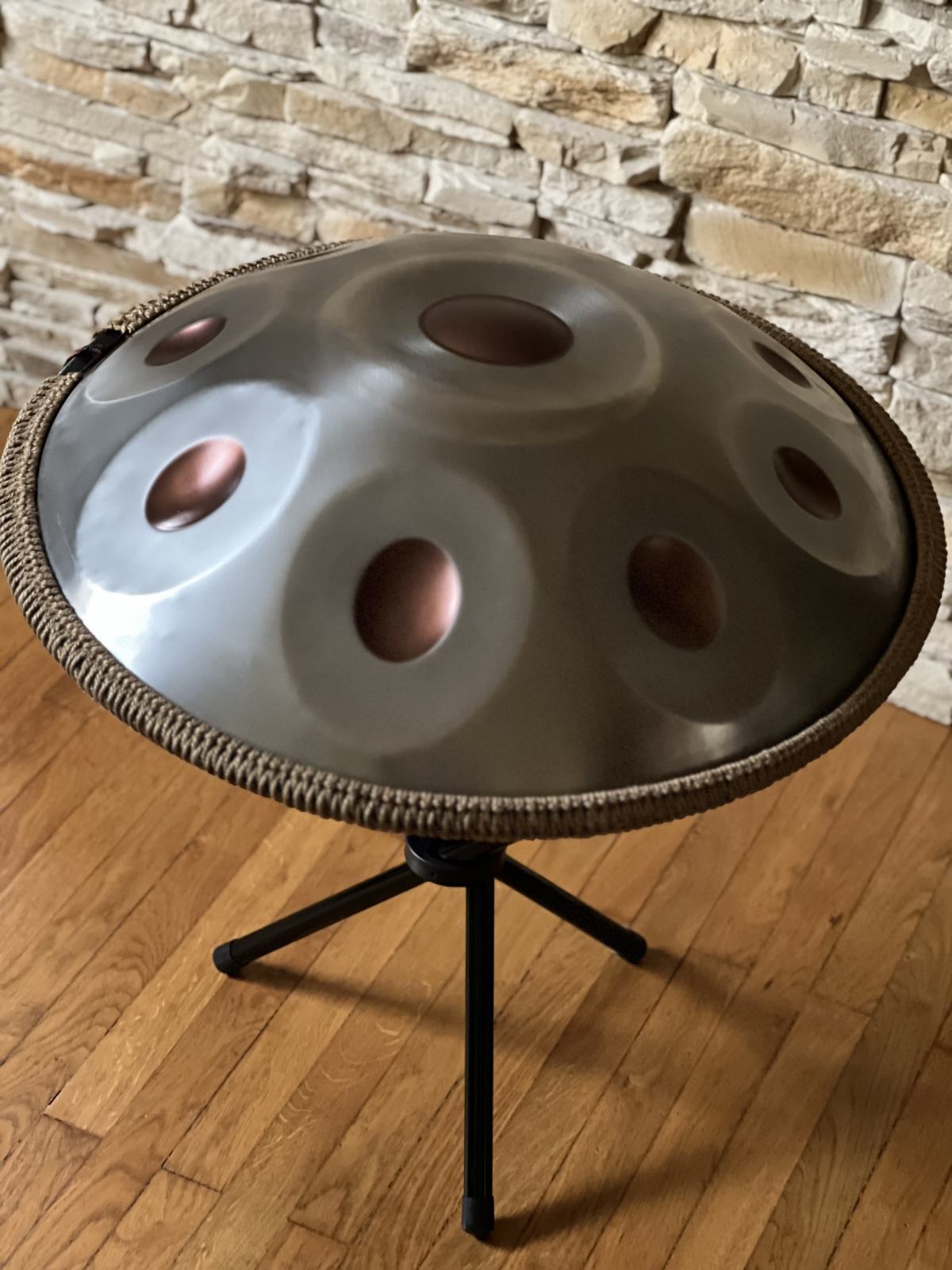 Handpan space drum boben tolkala 10 not 440Hz D-Minor+ torba+stojalo