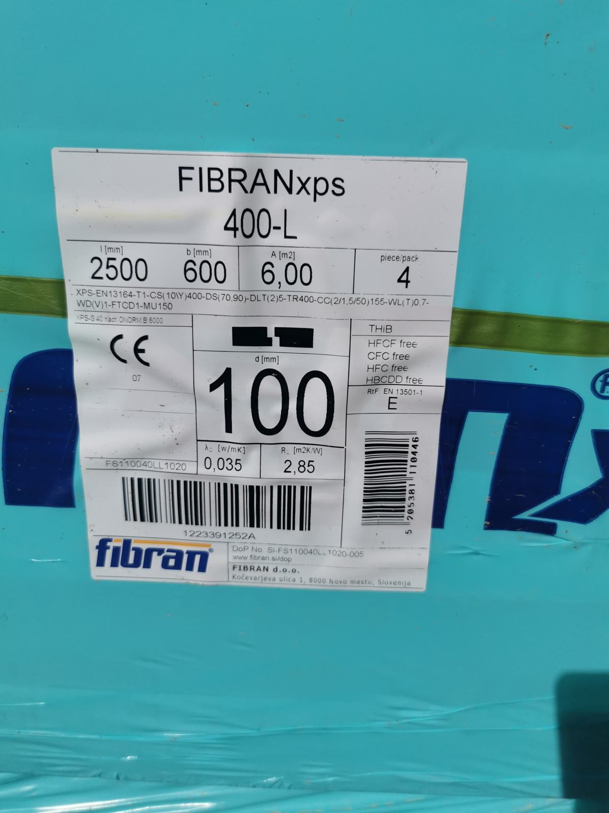Fibran xps 400 L