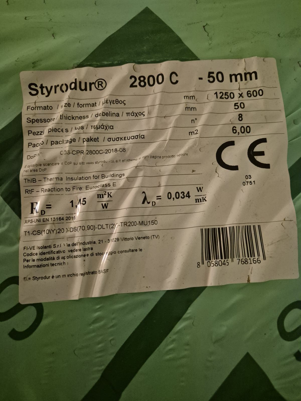 grafitni stiropor - stirodur