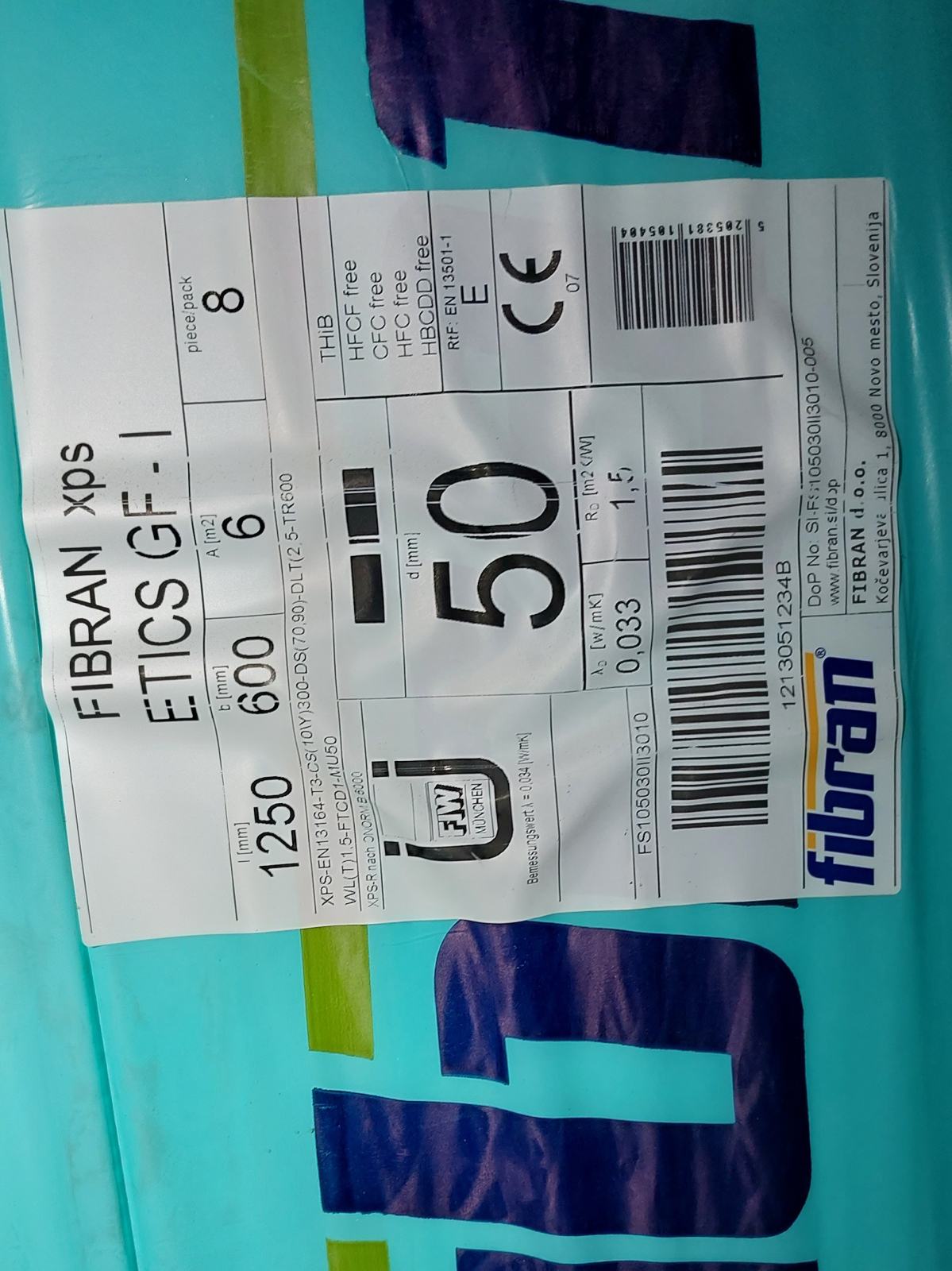 izolacijske plošče fibran xps 50