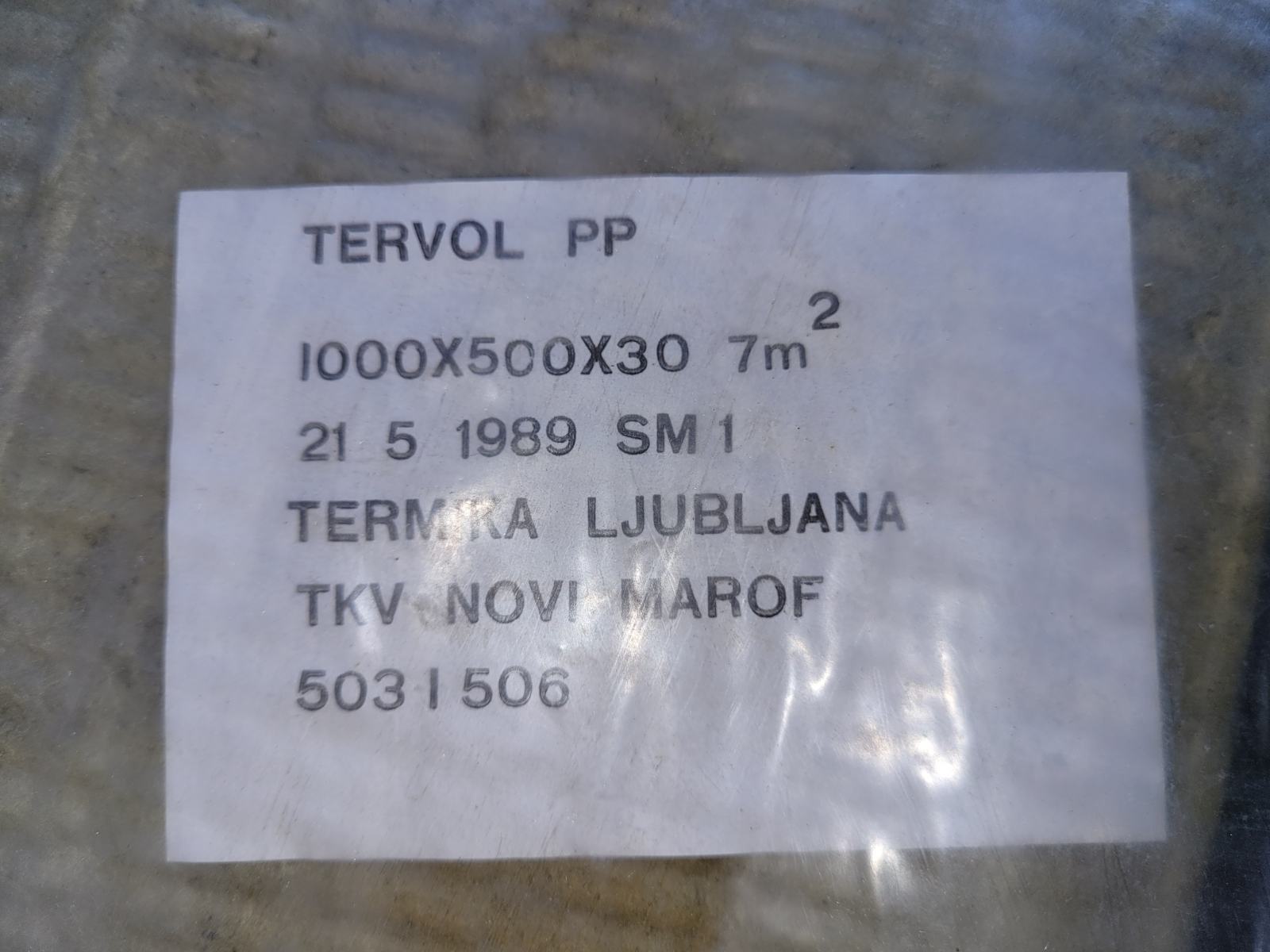 Tervol izolacija, debelina 3 cm, 14 m2