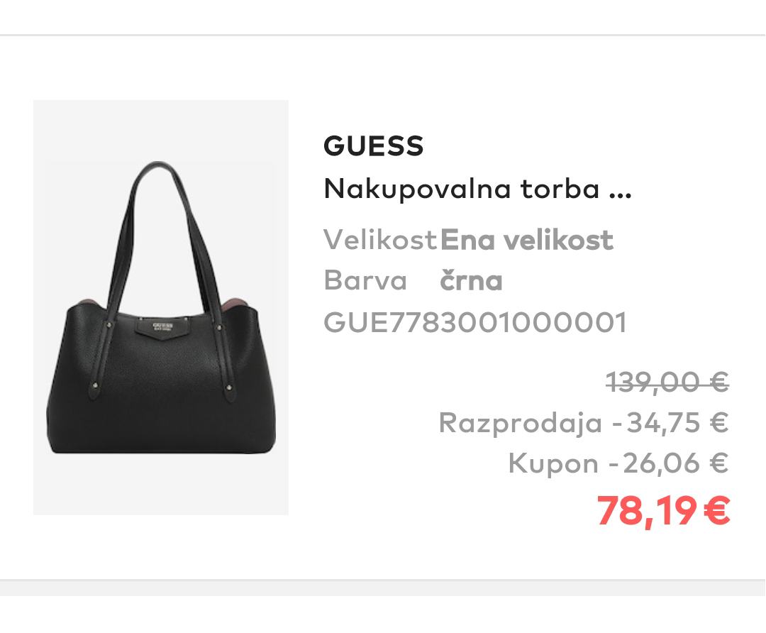 NOVA Guess torba