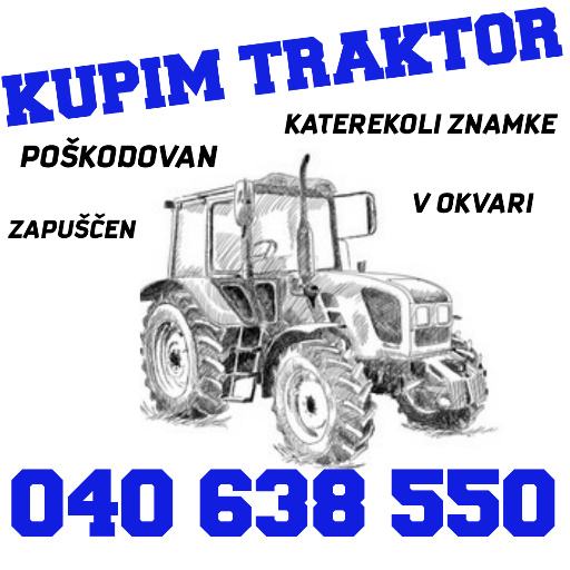 Kupim traktor, lahko v okvari