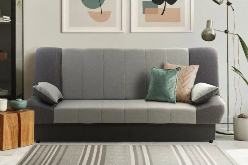 KLIK-KLAK kavč s funkcijo clik-clak postelja - ležišče 120x200 cm