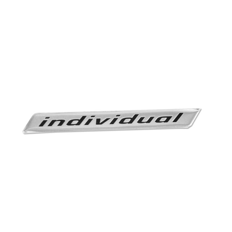 Aluminijast Emblem/Logo Individual 11,8x1,4 cm