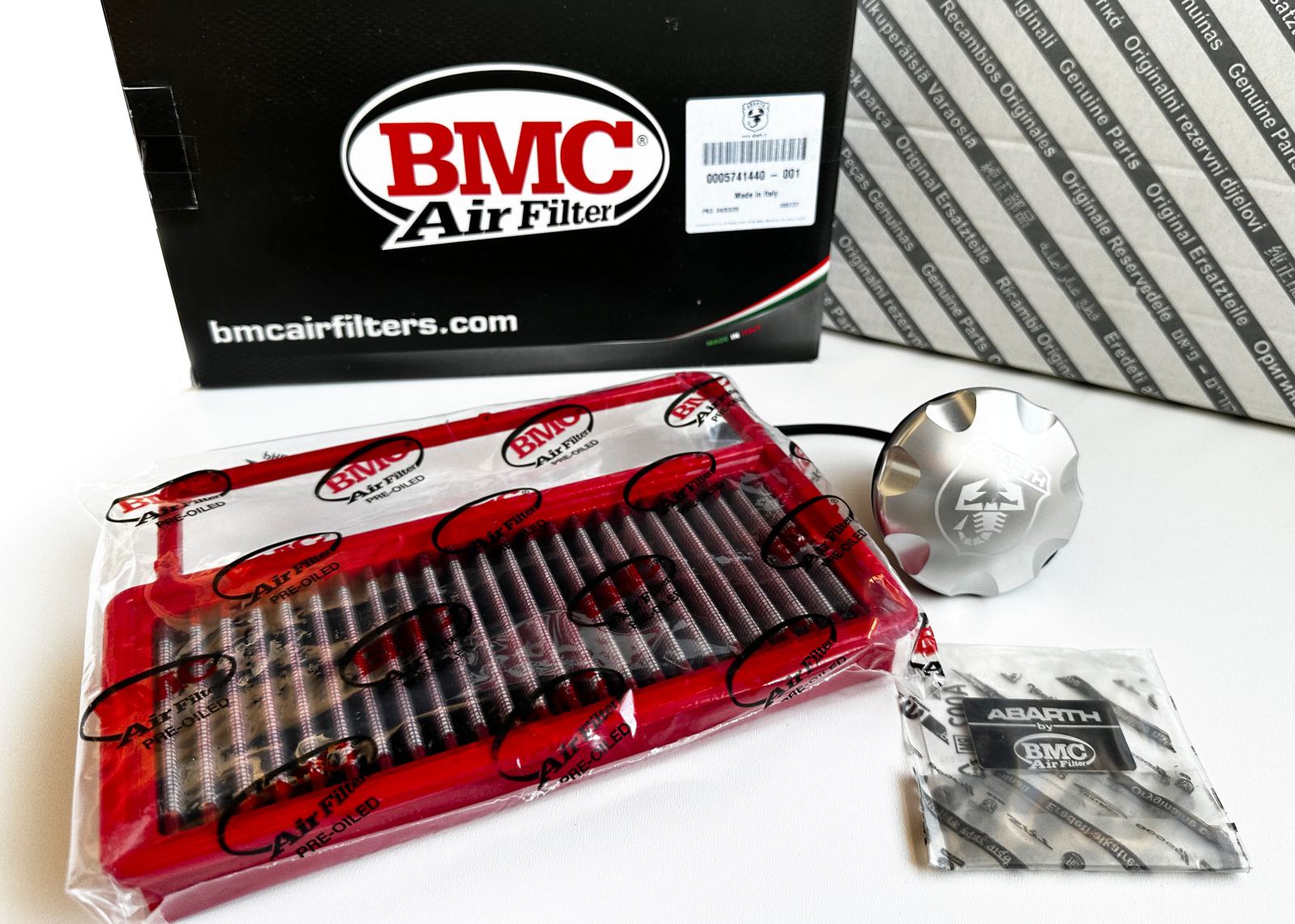 Abarth 500 BMC filter + aluminijast pokrov goriva 71808390