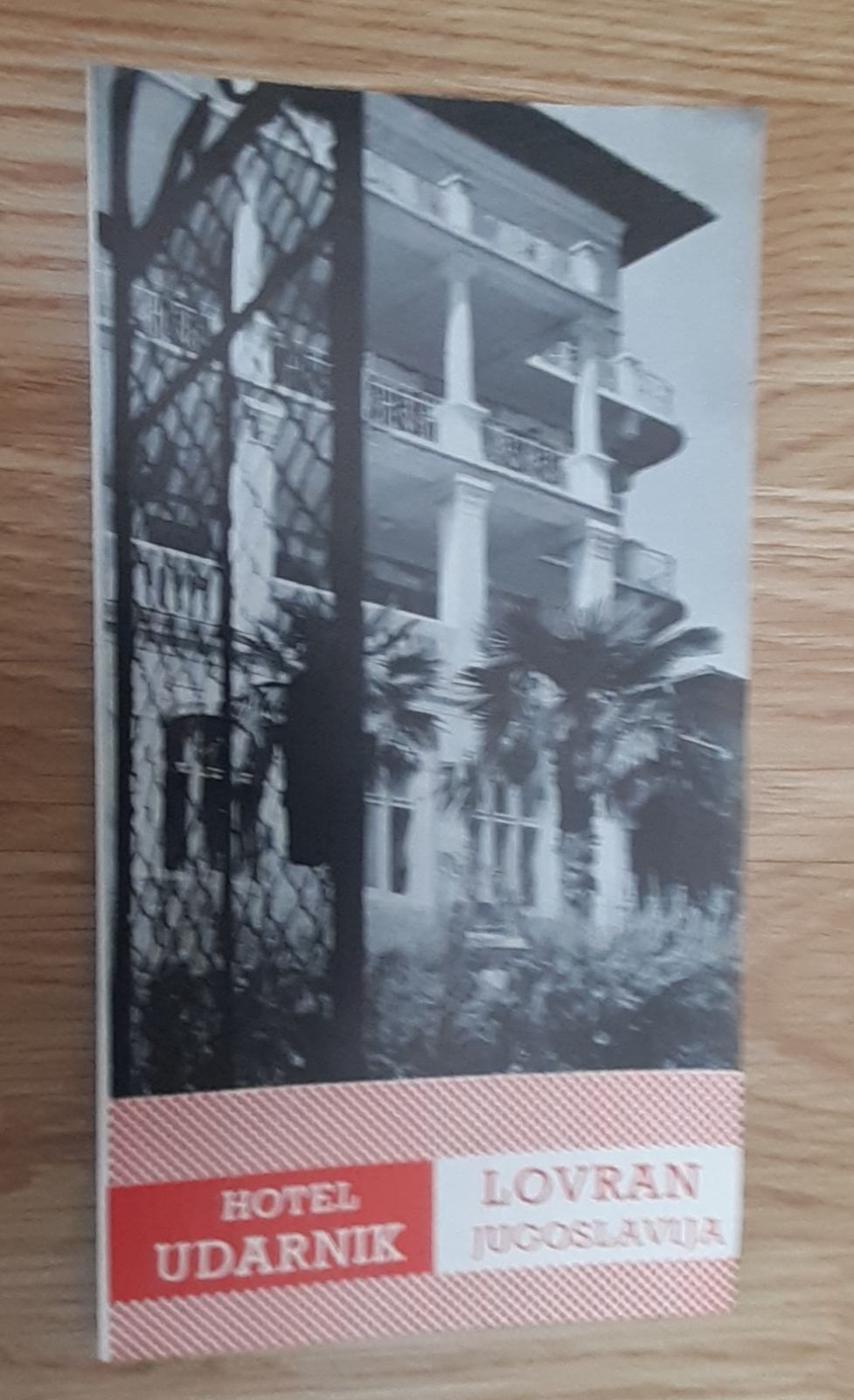 Hotel UDARNIK Lovan Hrvaška 60-ta leta Turistični prospekt