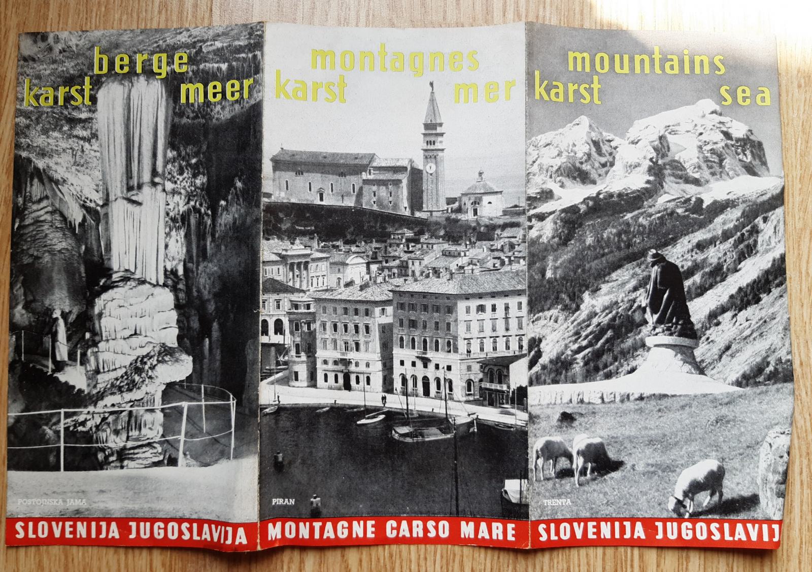 Postojnska jama, Trenta, Bled Turistični prospekt