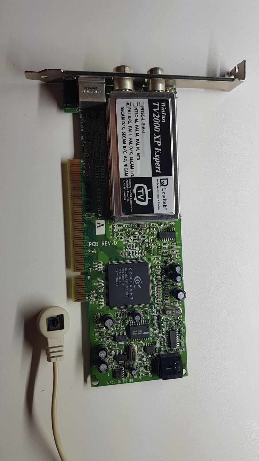 Leadtek tuner TV2000 XP Expert PCI
