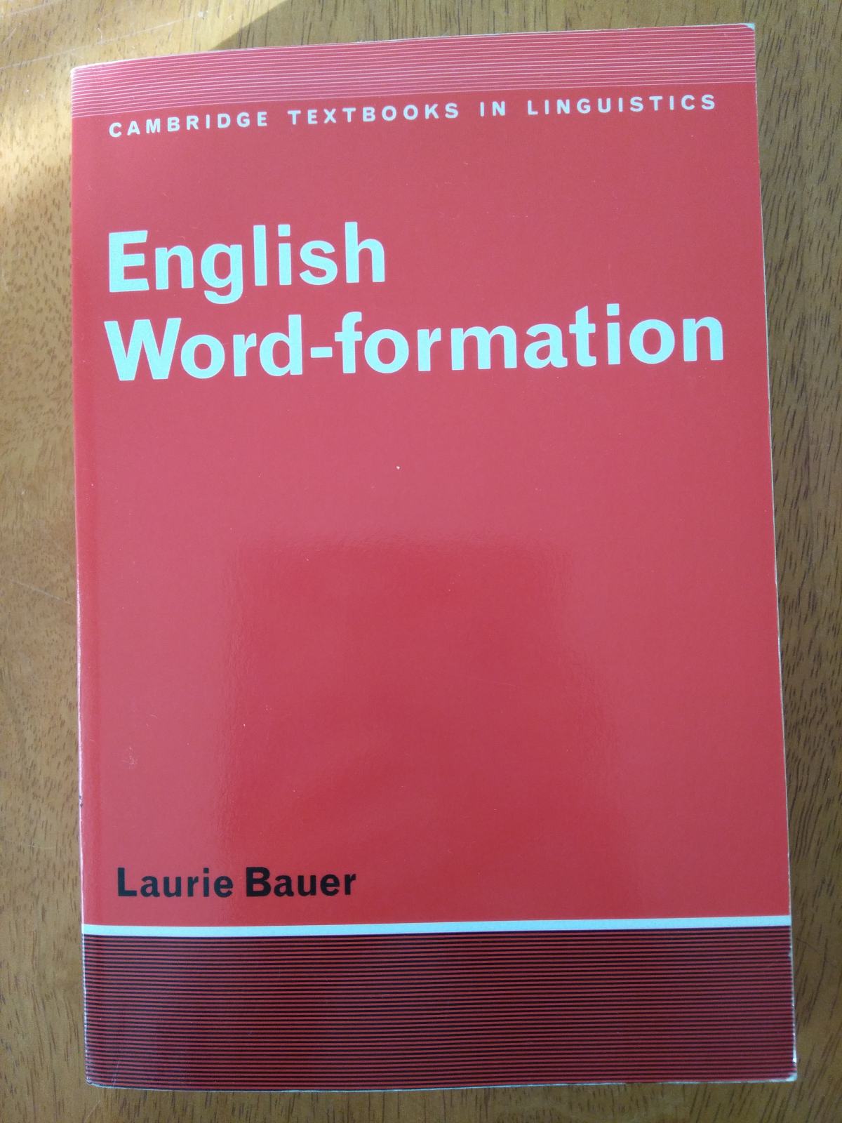 Anglistika: English Word-formation, Syntactic Theory