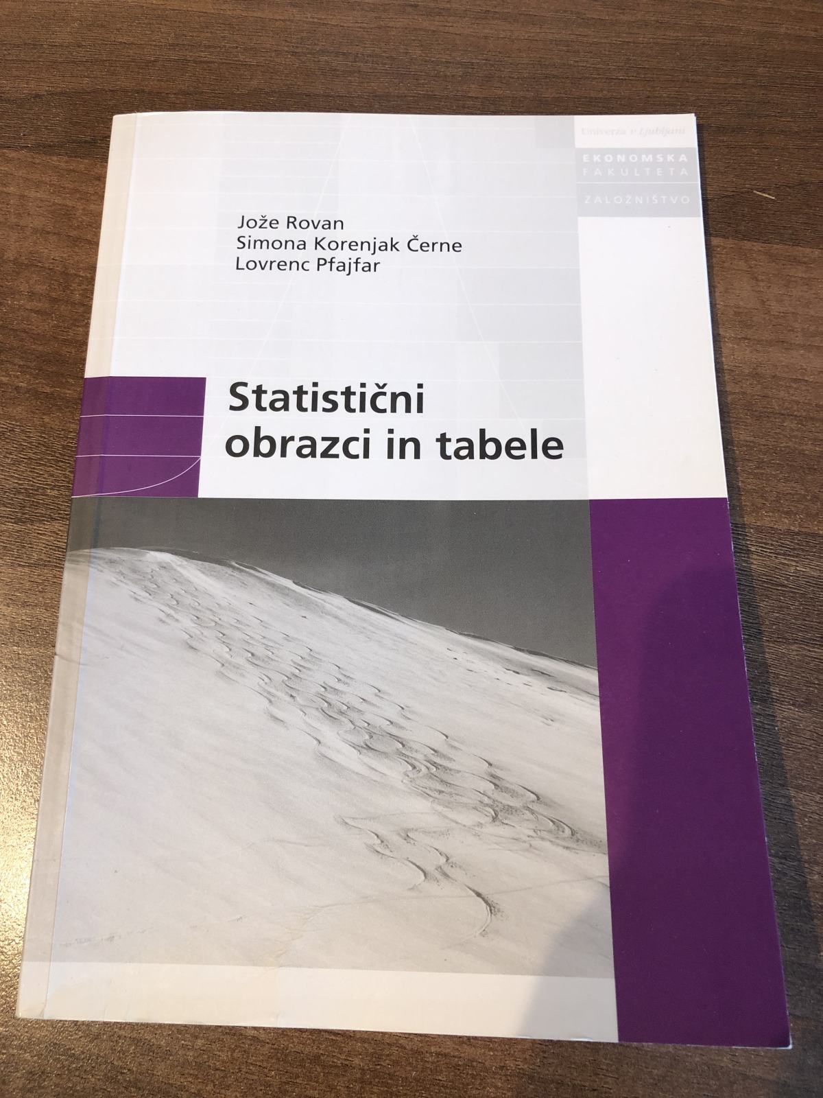 Statistični obrazci in tabele