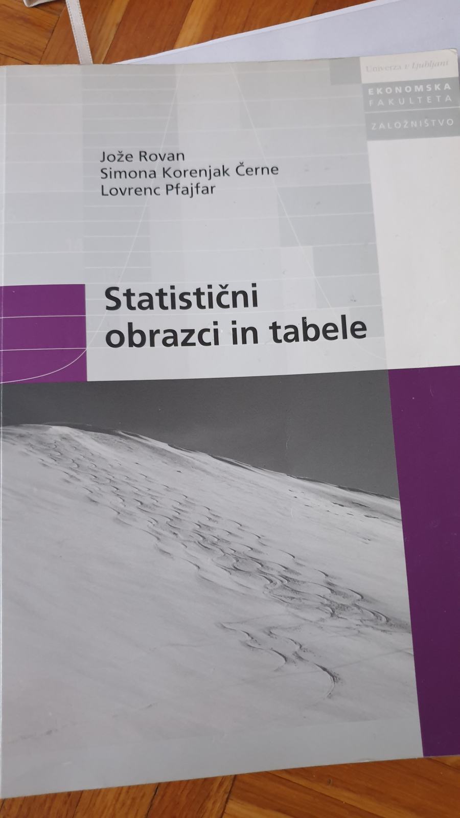 Statisticni obrazci in tabele