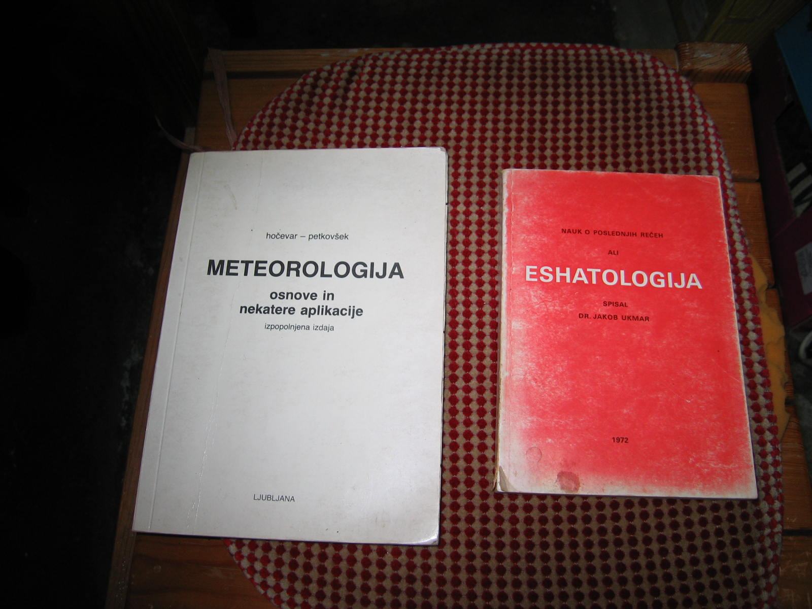 Učbenik Meteorologija in učbenik Eshatologija