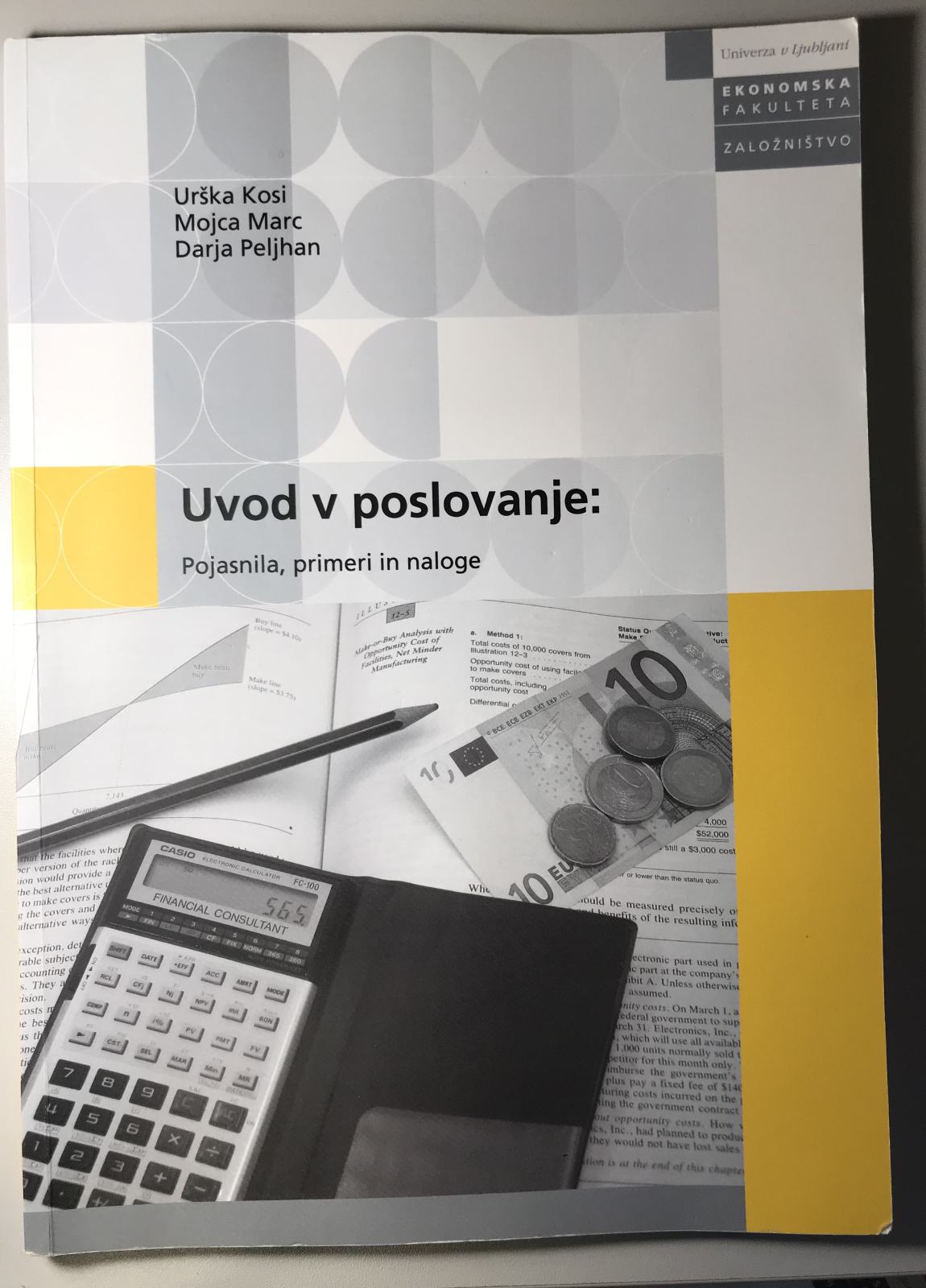 Uvod v poslovanje, Ekonomska fakulteta