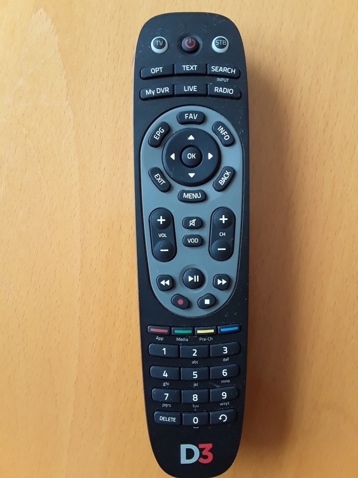 Telemach daljinec D3