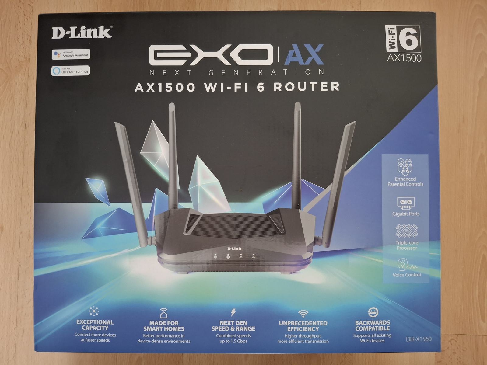 D-Link DIR-X1560 usmerjevalnik, AX1500, Wi-Fi 6