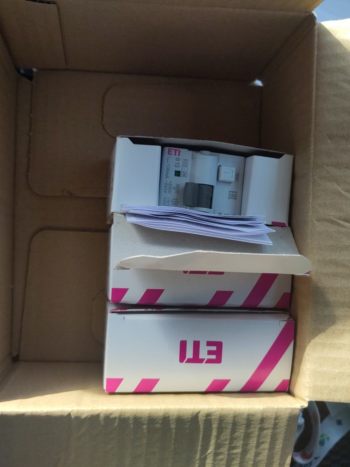 3x ETI KZS ASTI B13 0,1A 2P 2M -NOVO