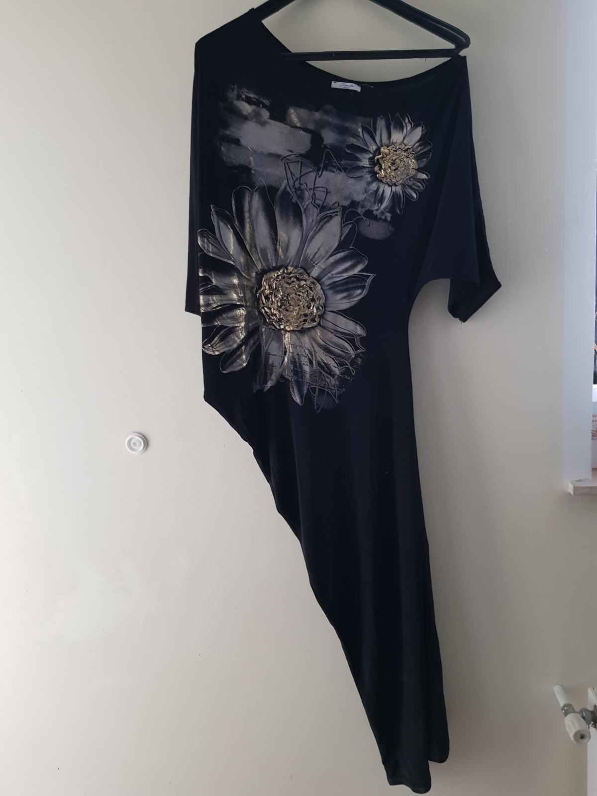 JIMI FEI PARIS MAXI ČRNO SVEČANA OBLEKA 38/40