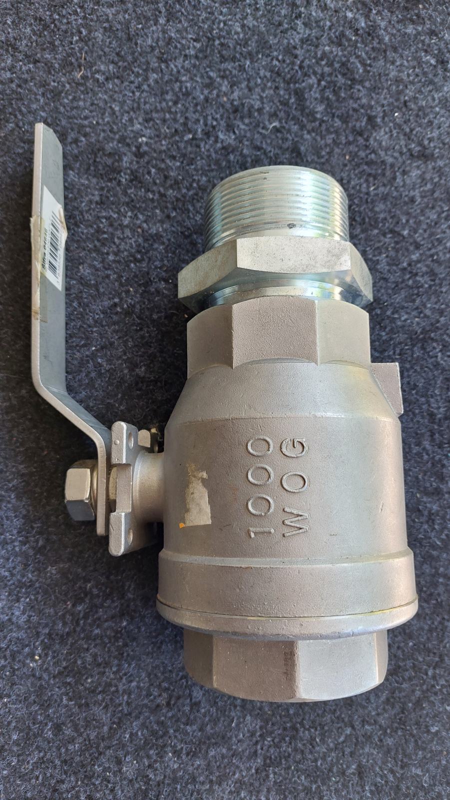 Kroglični ventil inox, 2 coli in 1 1/4 cole