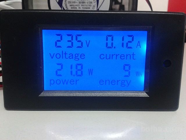 Digitalni ampermeter do 100A, voltmeter 230V, wattmeter, 4v1