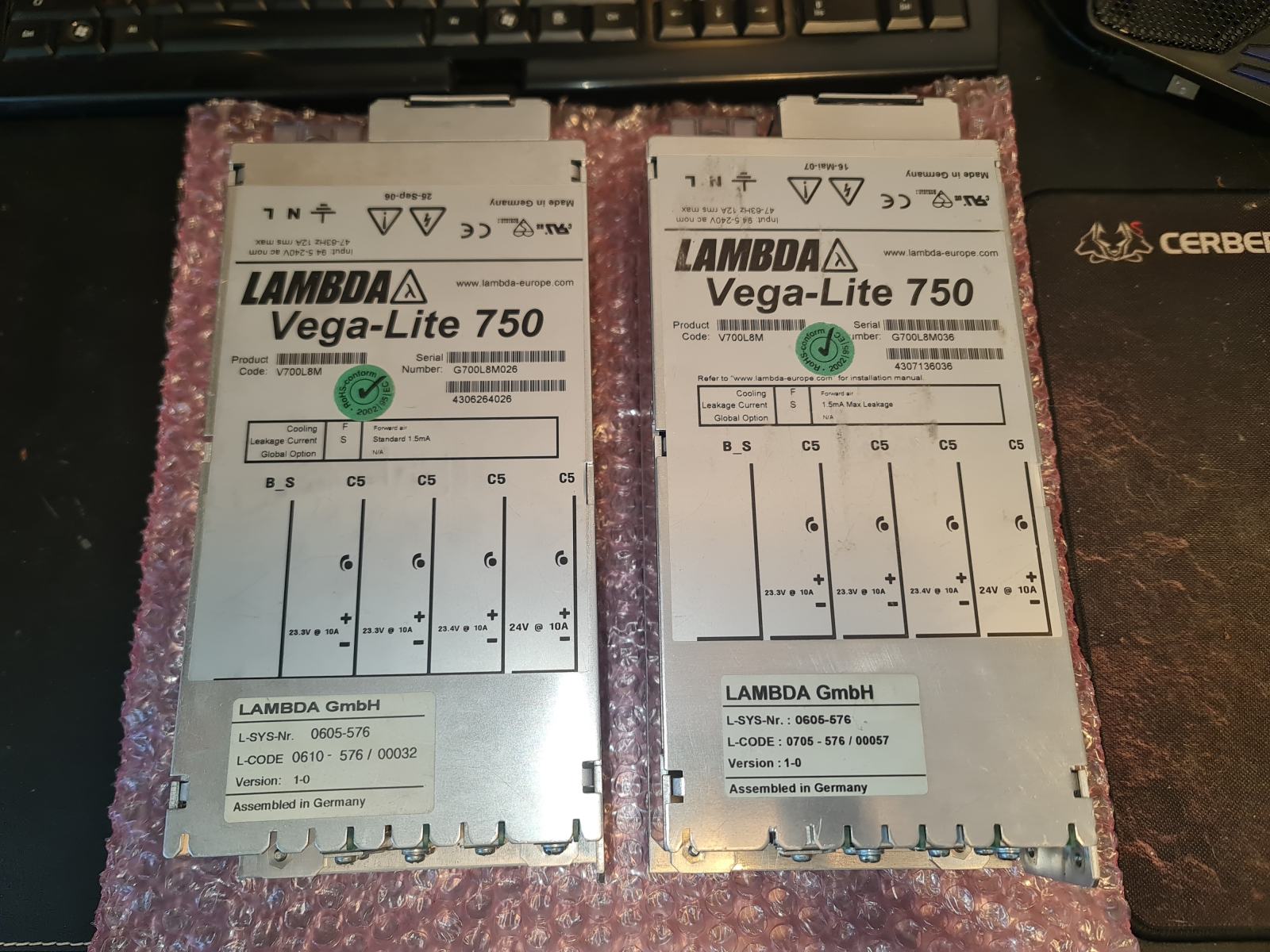 2x Lambda Vega-Lite 750 V700L8M
