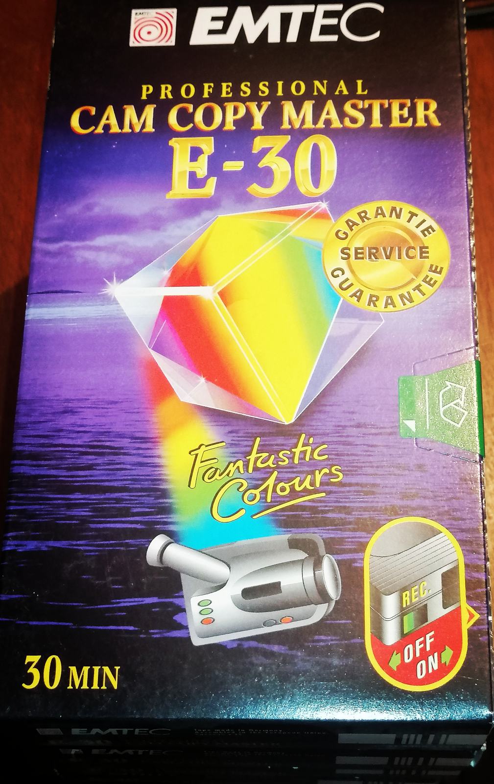 EMTEC (BASF) profi VHS videokasete za kamero (4x 30 min)