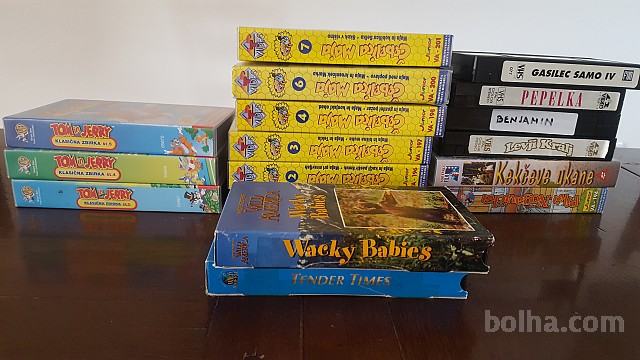 Risanke in otroški filmi na VHS kasetah