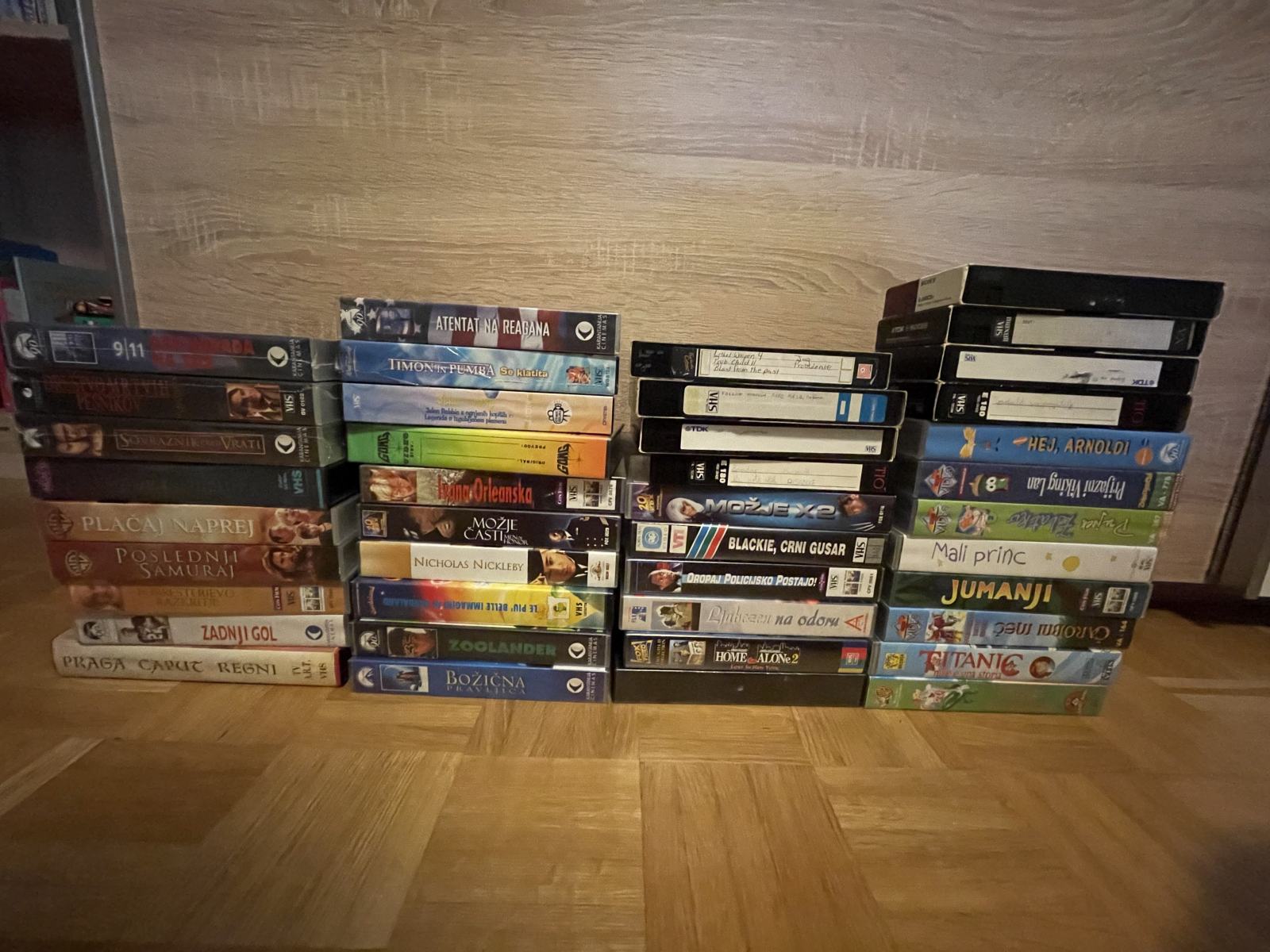 VHS Kasete | Filmi + Risanke | KOMPLET