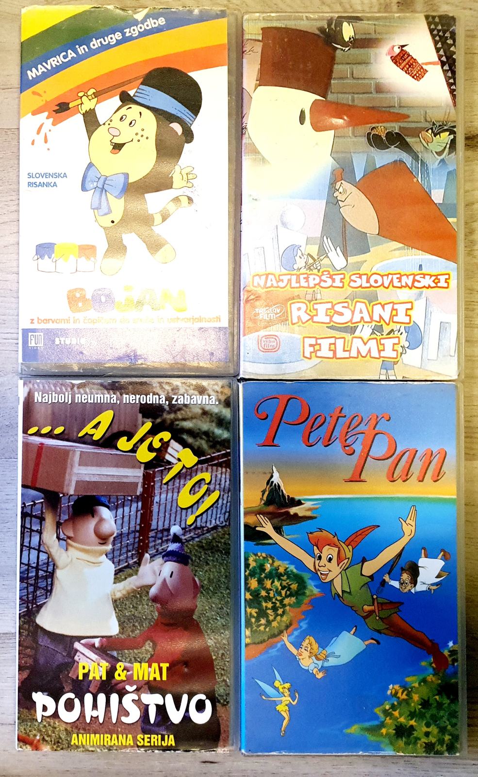 VHS RISANKA BOJAN PETER PAN A JE TO! NAJLEPŠI SLOVENSKI RISANI FILM