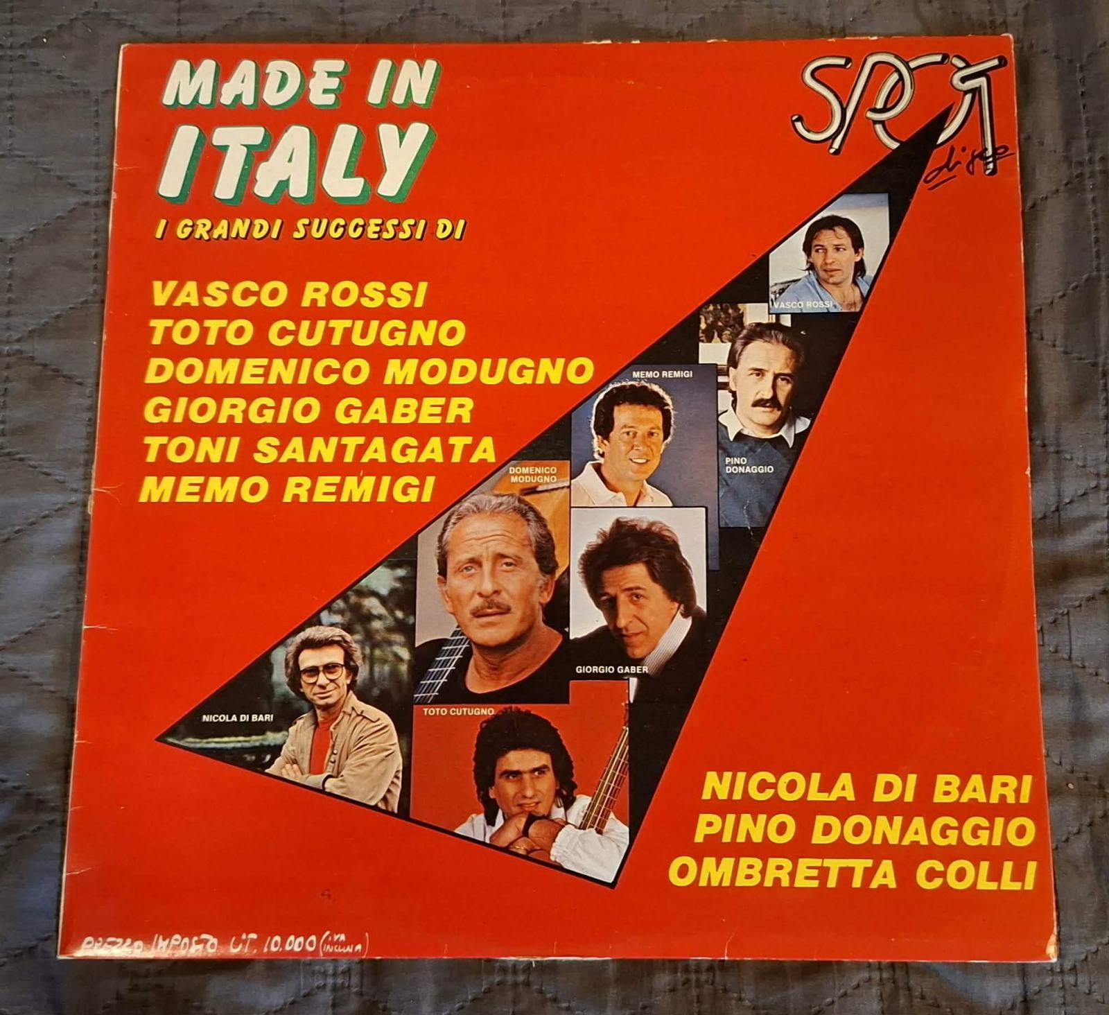 Made In ITALY pop glasba na gramofinski plošči