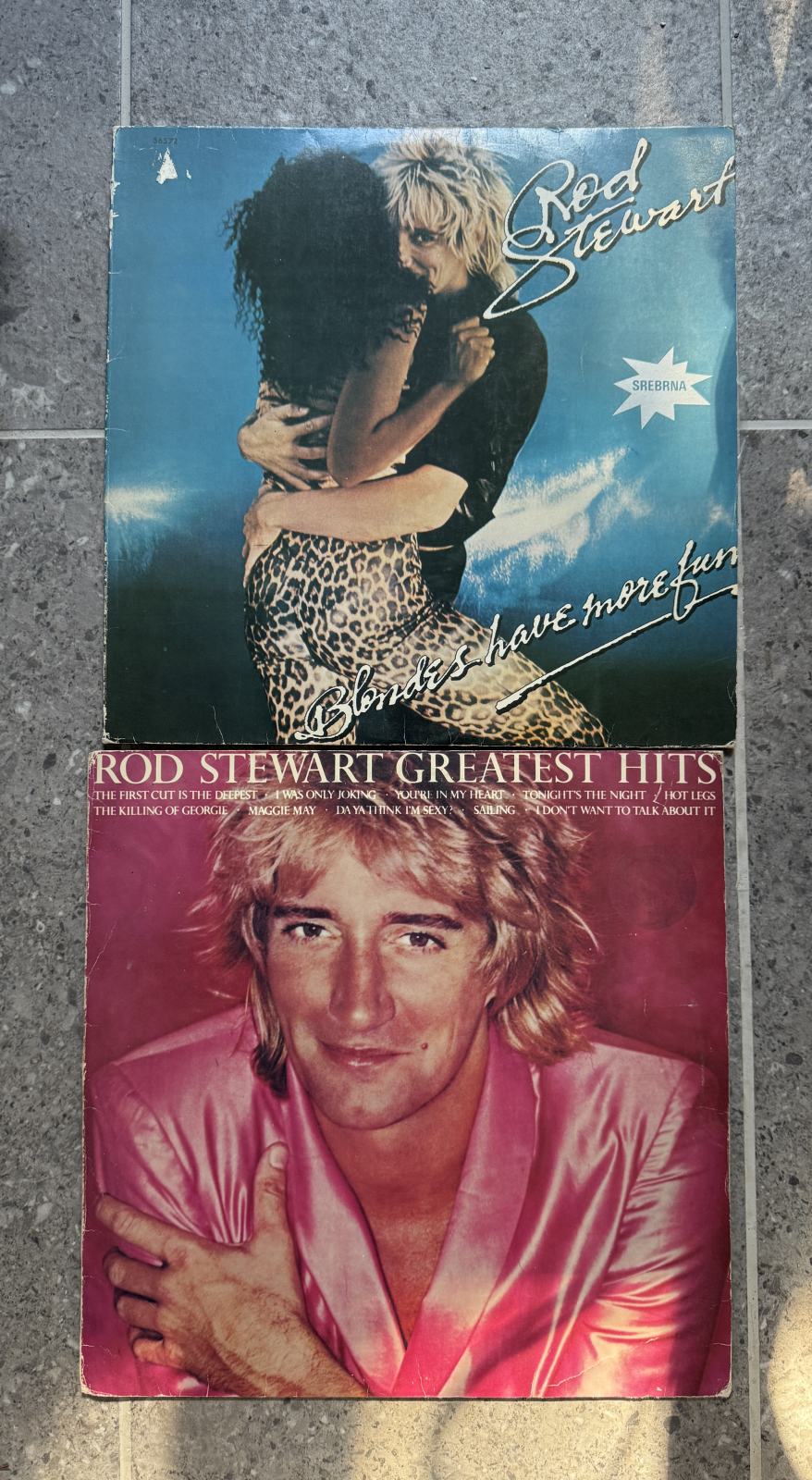 Vinil LP album Rod Stewart, dva albuma, Ljubljana