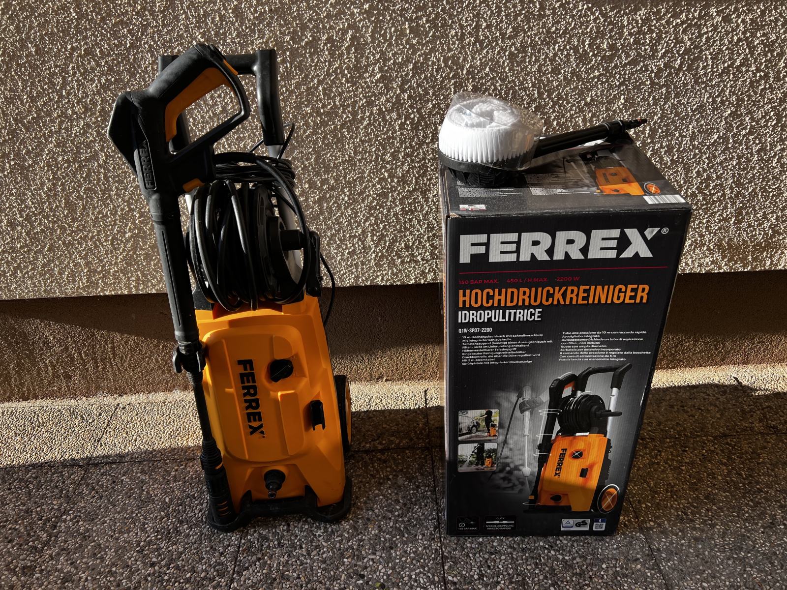 Visokotlačni čistilec - FERREX 150bar/450l