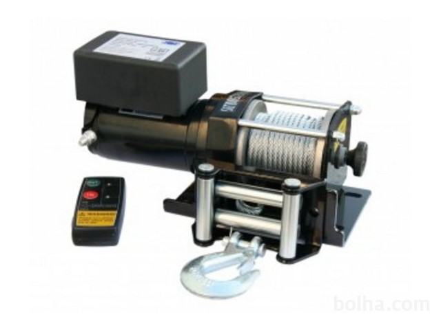 12V ELEKTRIČNO VITLO - vitel 1.130 kg z dalj. in radij. upr.