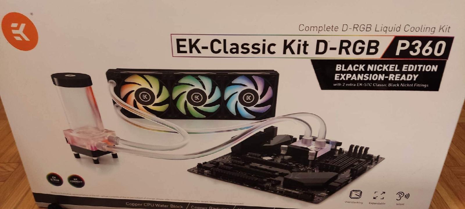 EK-Classic Kit D-RGB P360 black nickel edition