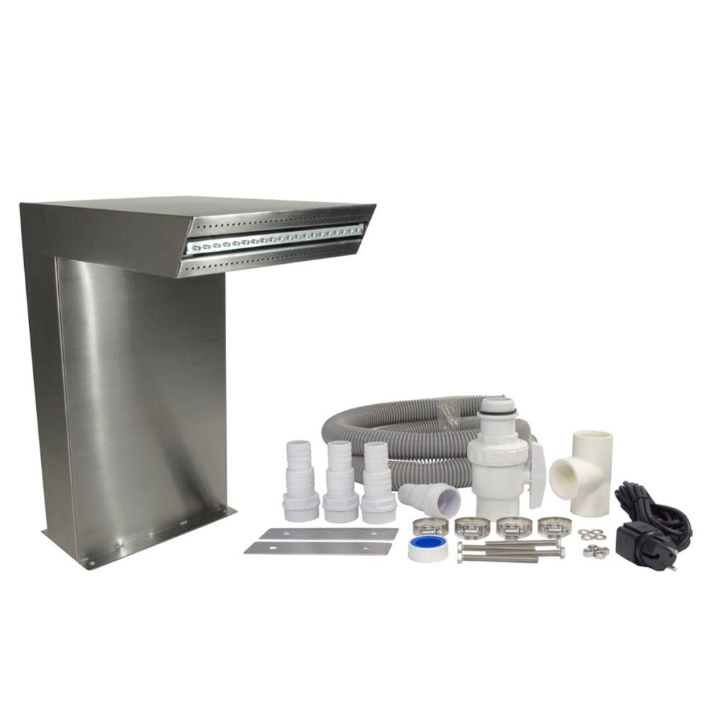 Ubbink LED vodni slap Straight srebrn
