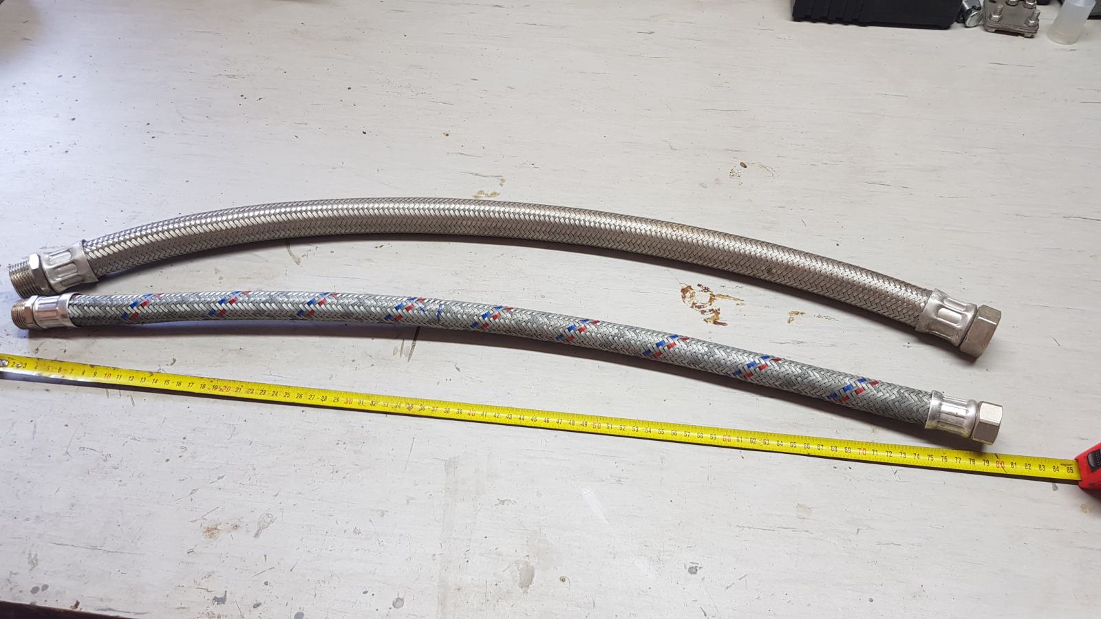 Gibljiva fleksibilna pletena cev za vodo bojler 3/4 na 3/4 in 1 na 1