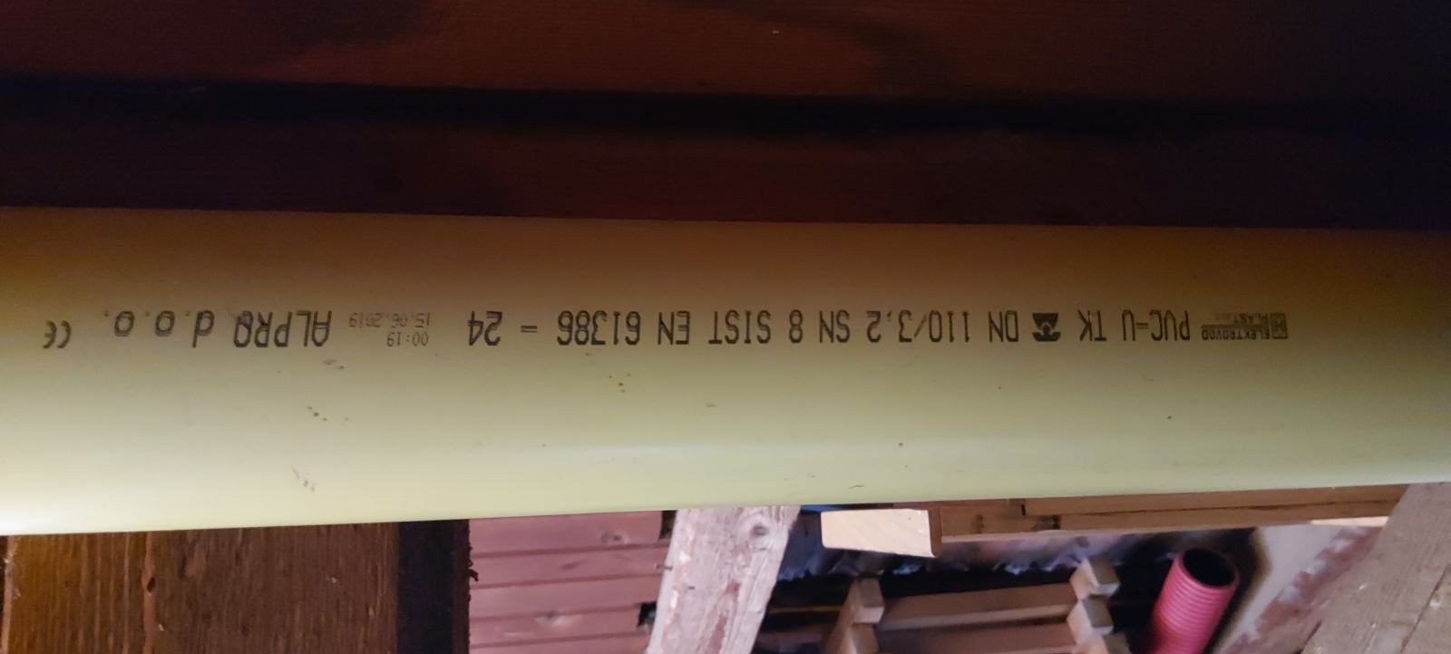 PVC cev fi 110 x 6 m