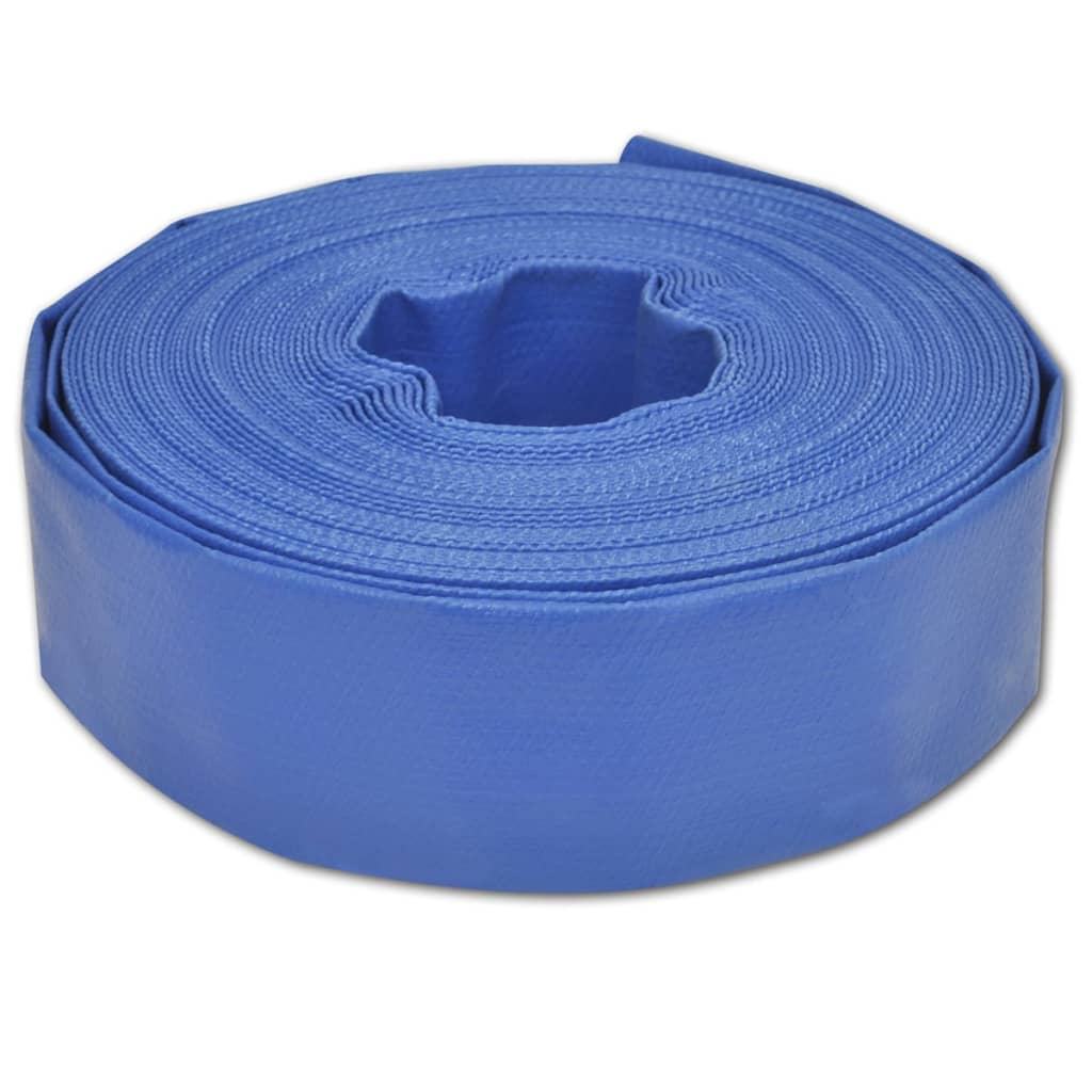 vidaXL Ploščata cev 50 m 1,5 PVC