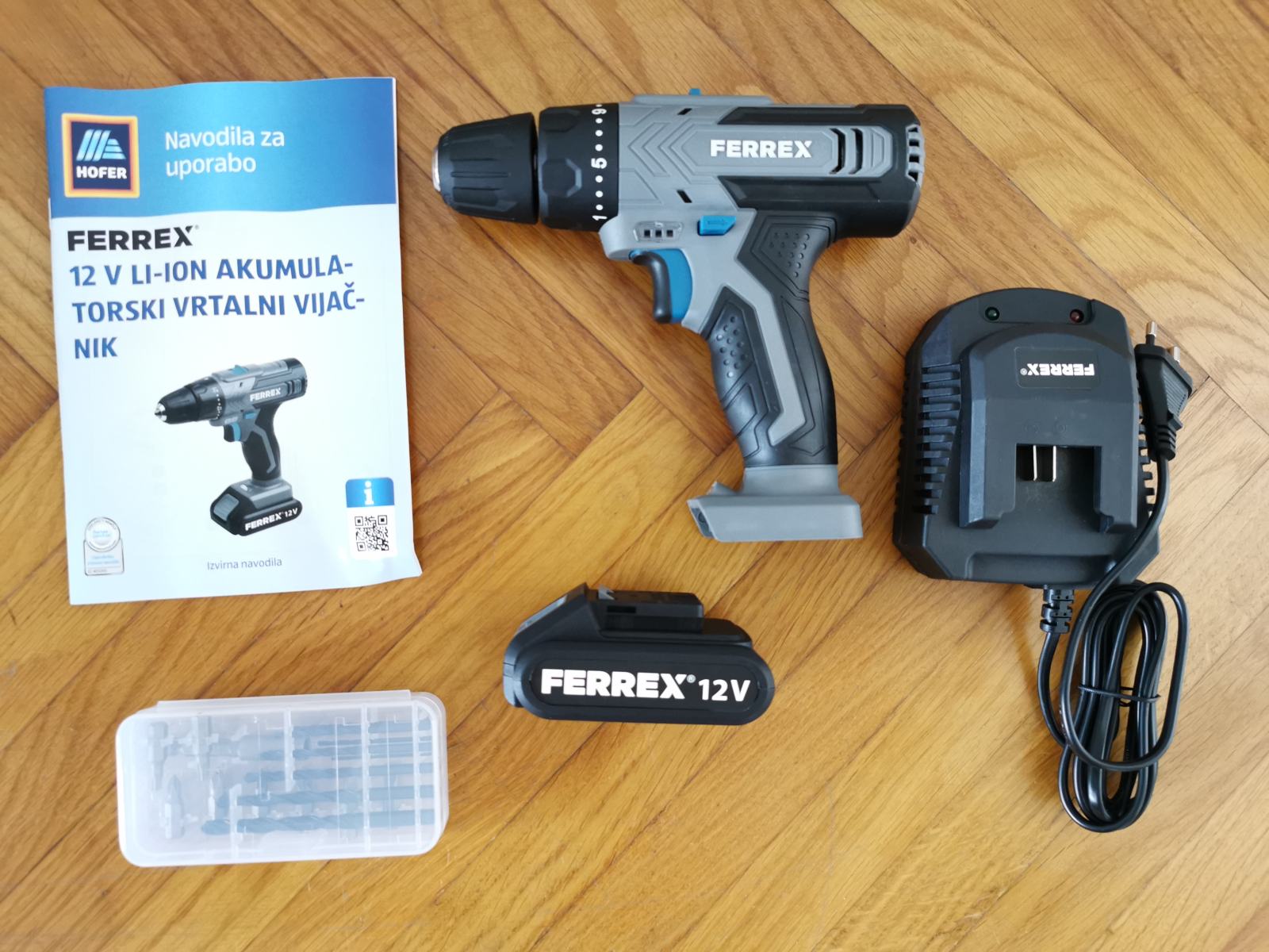 Akumulatorski vrtalnik Ferrex (Hofer)