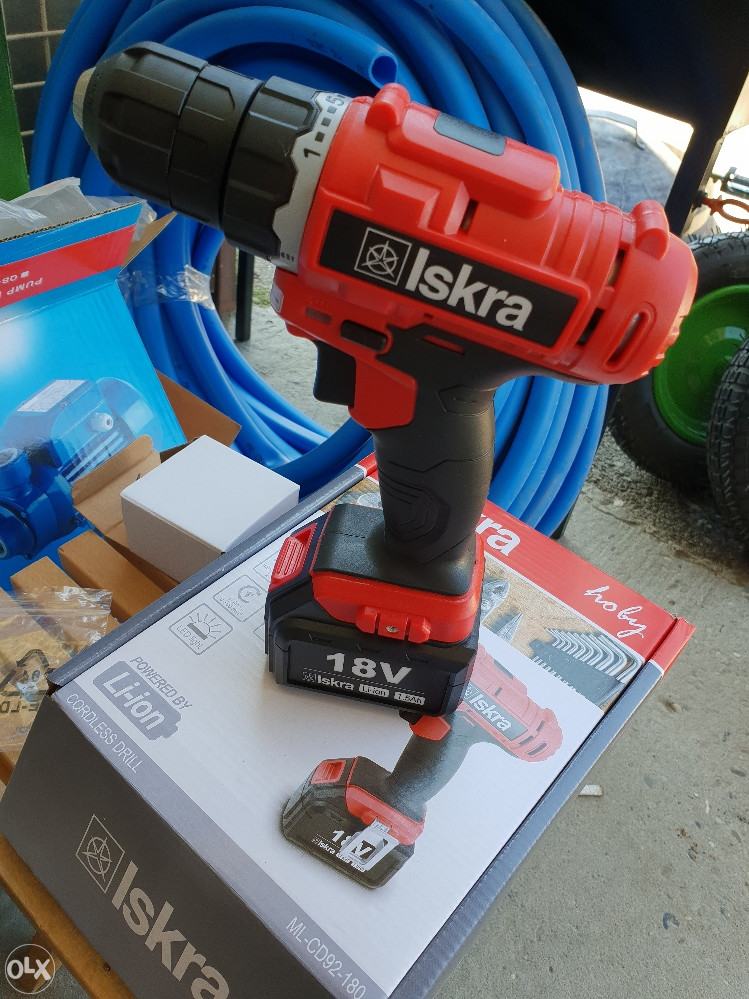 Akumulatorski vrtalnik Iskra ML-CD92-180 (18 V, 1 x Li-Ion baterija 1,