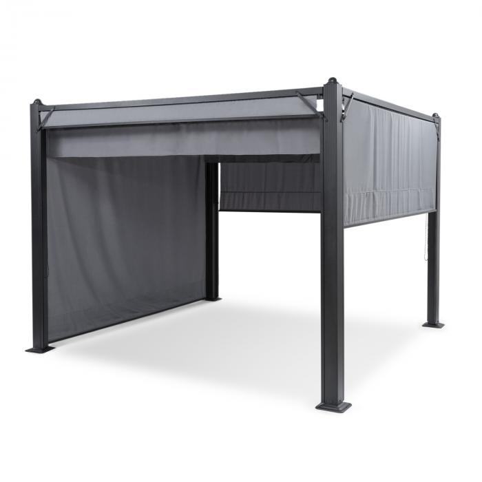 blumfeldt Pantheon Cortina, paviljon s streho, 3 x 3m, 4 bočni zastori