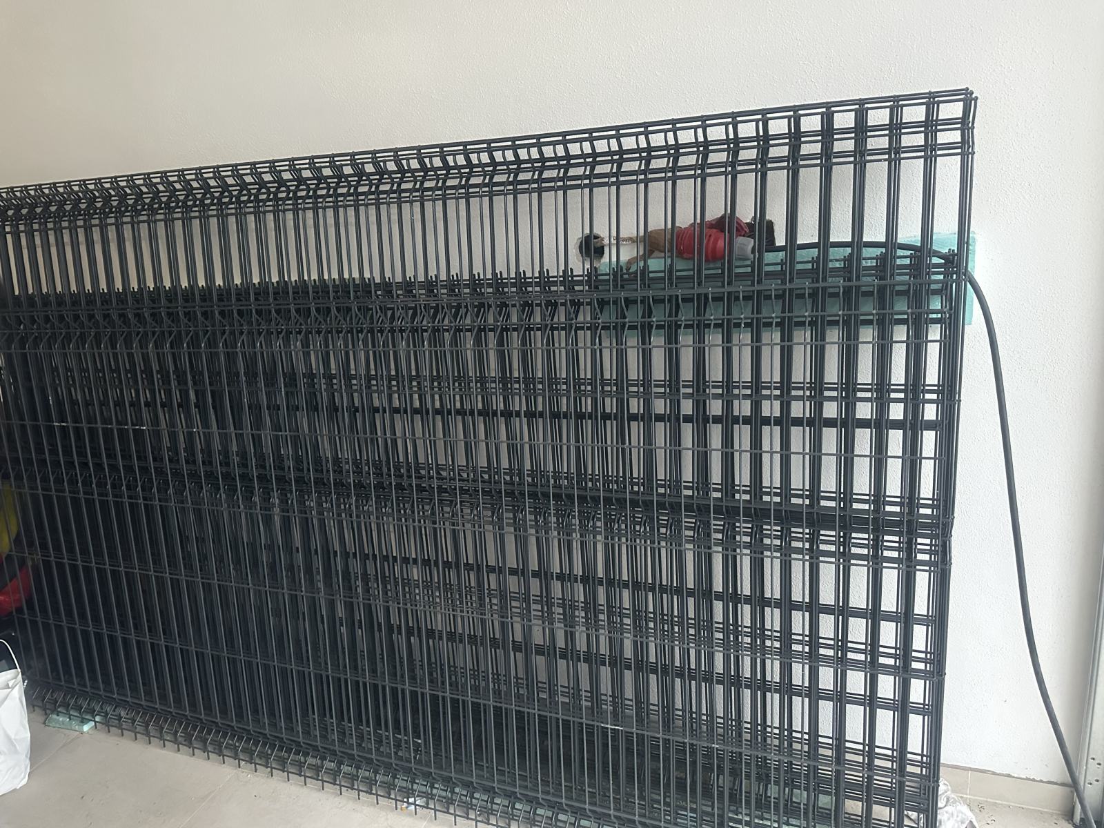NOVA Panelna ograja s stebri 123 cm dolžine 15m ANTRACIT barve