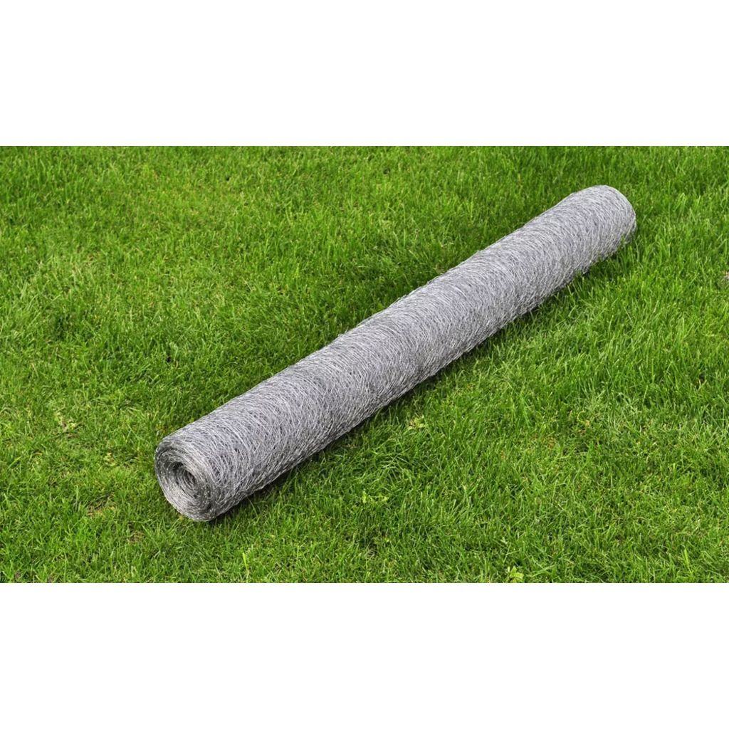 Žična ograja galvanizirano j. Šestkotnik 50 cm x 25 m Debelina 0,75 mm