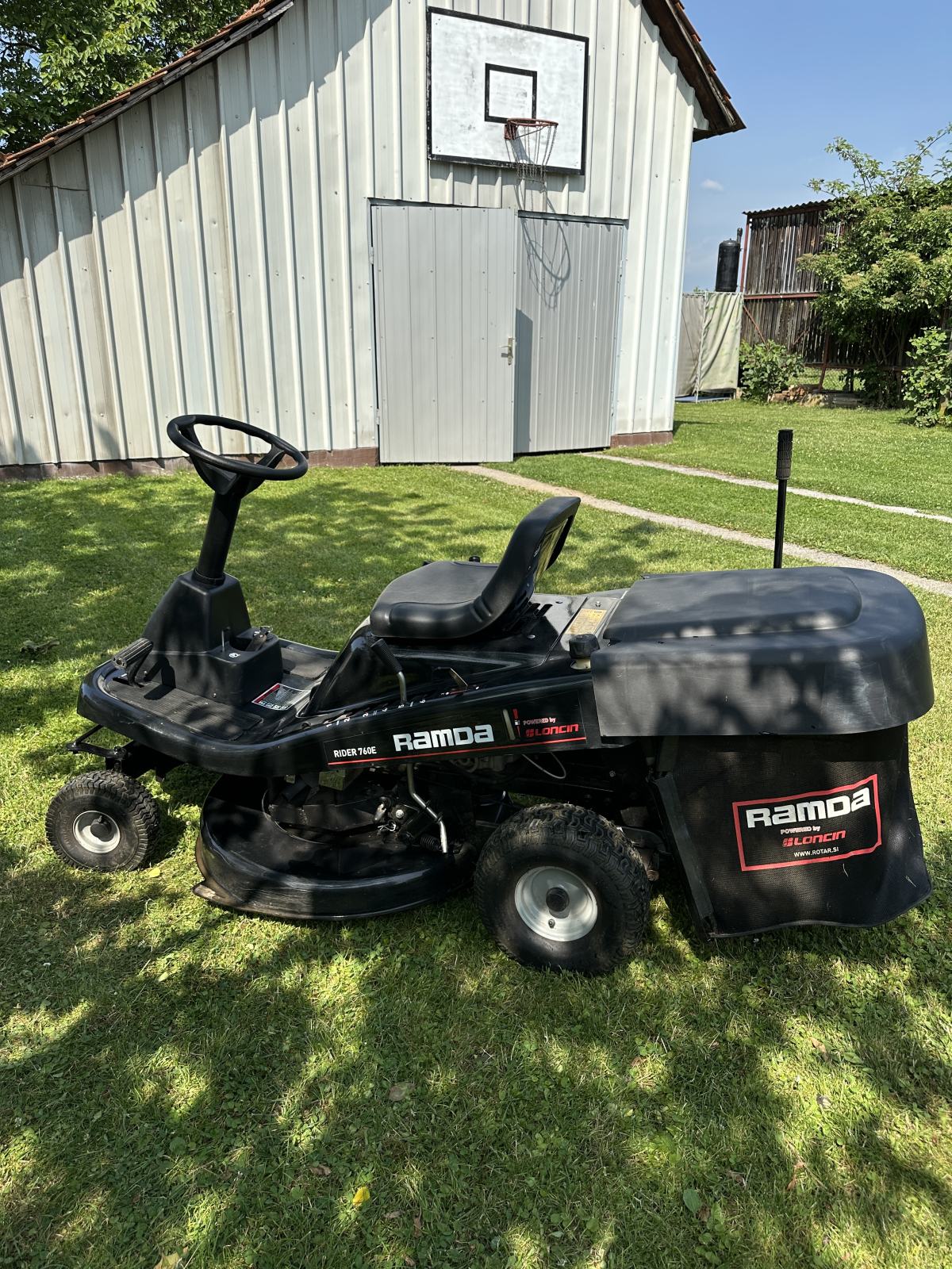 RAMDA 760E VRTNI TRAKTOR 76cm 3v1, KOŠ 170L, mot. LONCIN